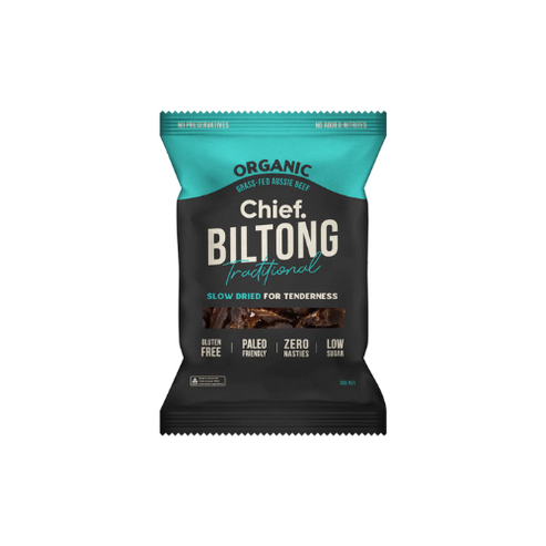 Chief Traditional Beef Biltong (30g Bag) – Earth-raised & Wild
